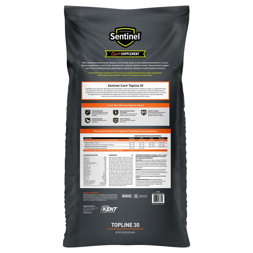 Blue Seal Sentinel Care Equine Choice Topline 30 - Mansfield Depot, CT ...